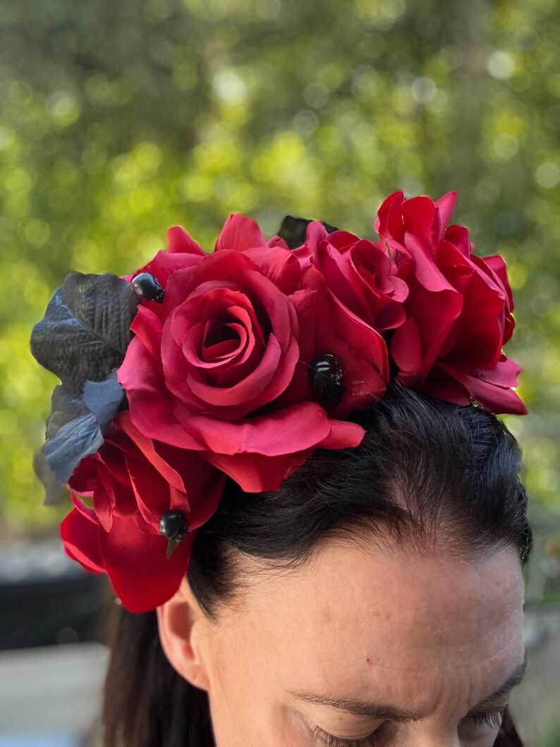 Flower Crown - Dia De Los Muertos / Day of the Dead - Etsy