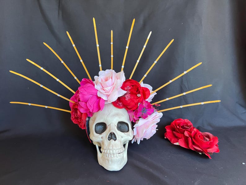 Flower Crown - Dia De Los Muertos / Day of the Dead - Etsy