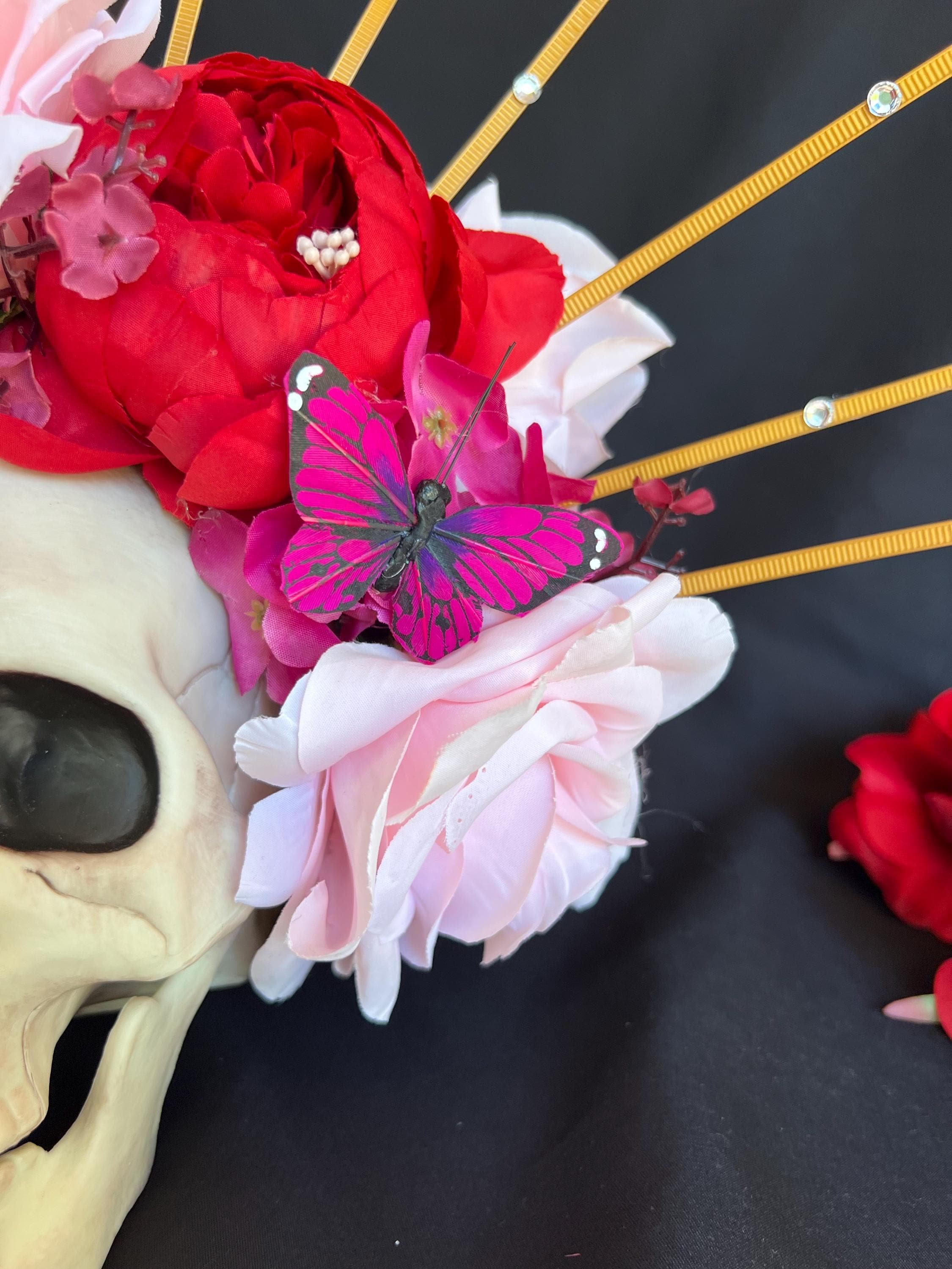 Flower Crown - Dia De Los Muertos / Day of the Dead - Etsy