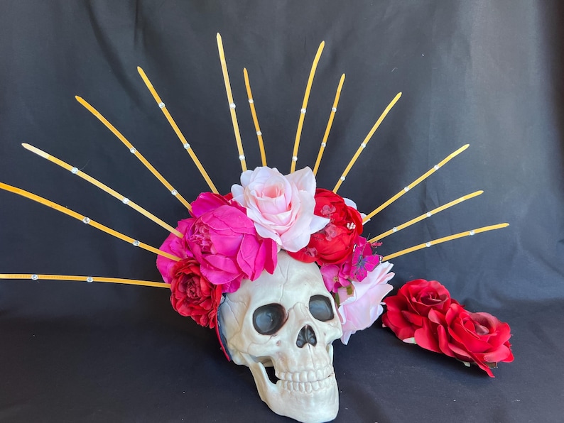 Flower Crown - Dia De Los Muertos / Day of the Dead - Etsy
