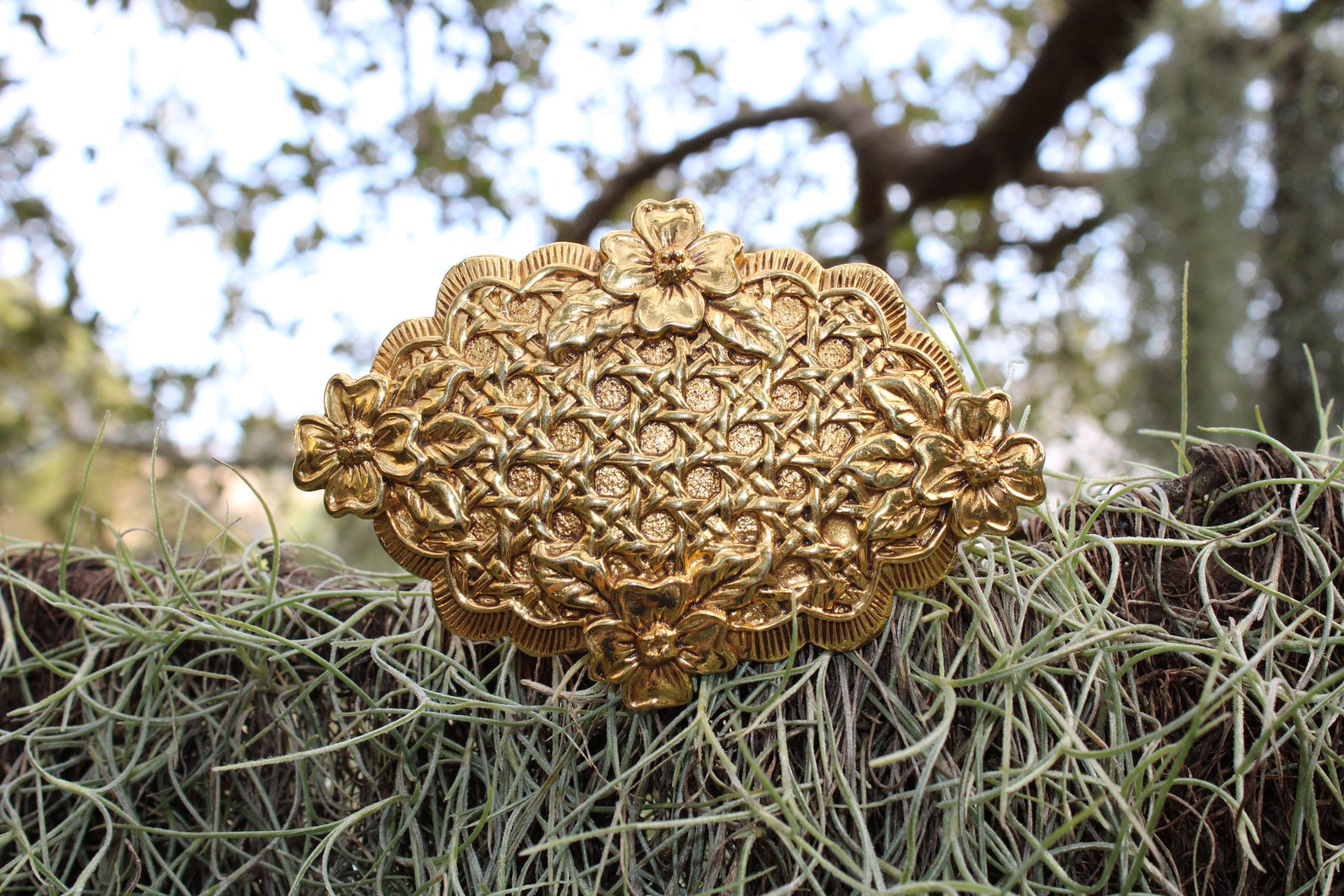 Dolly Smith Dogwood Buckle 1980s - Etsy