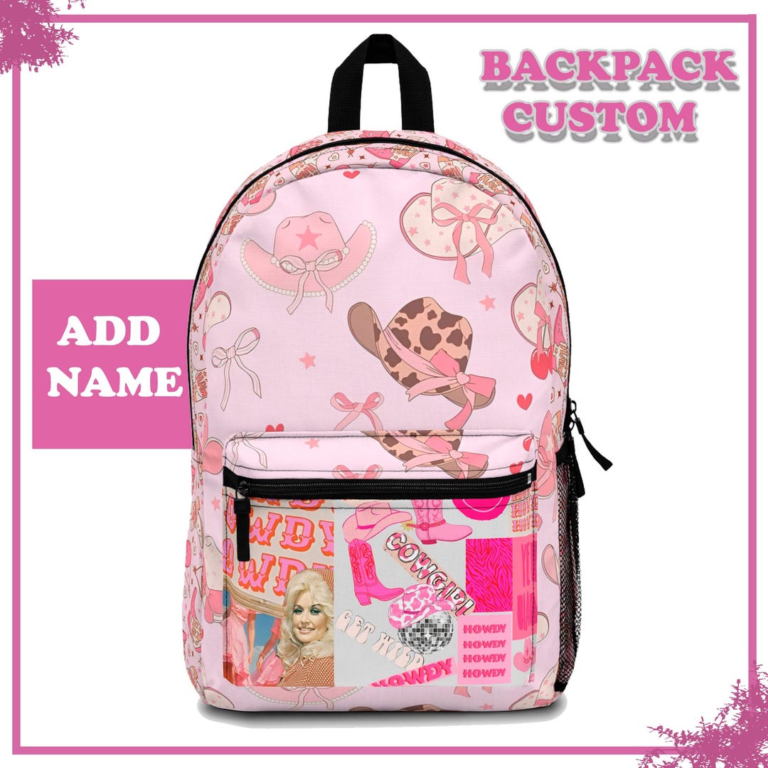 Country Music Backpack, Collage Bag, Backpack for Girls, Personalized ...