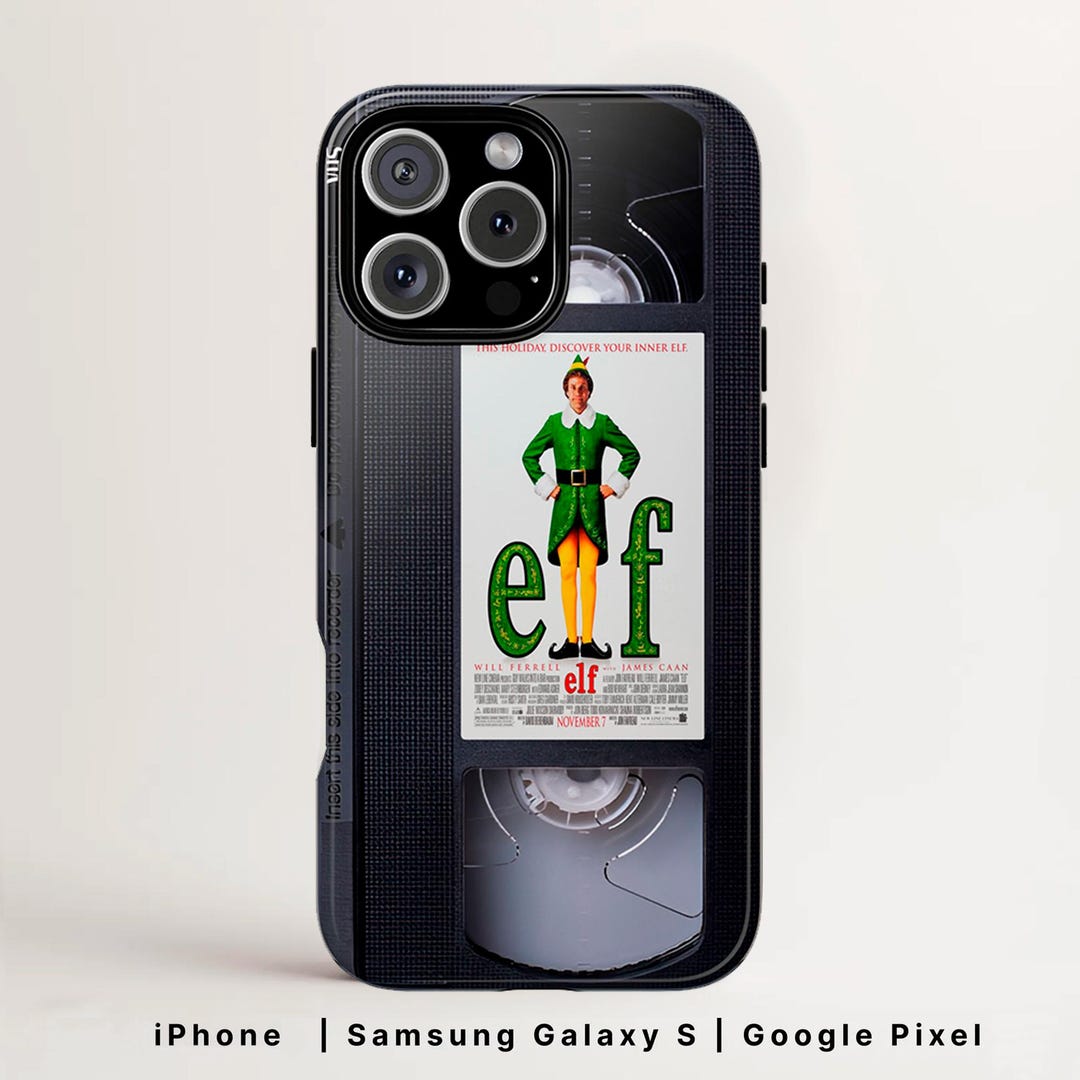 VHS Tape Case, Elf, Christmas Cases, Christmas Movie Merch, Iphone ...