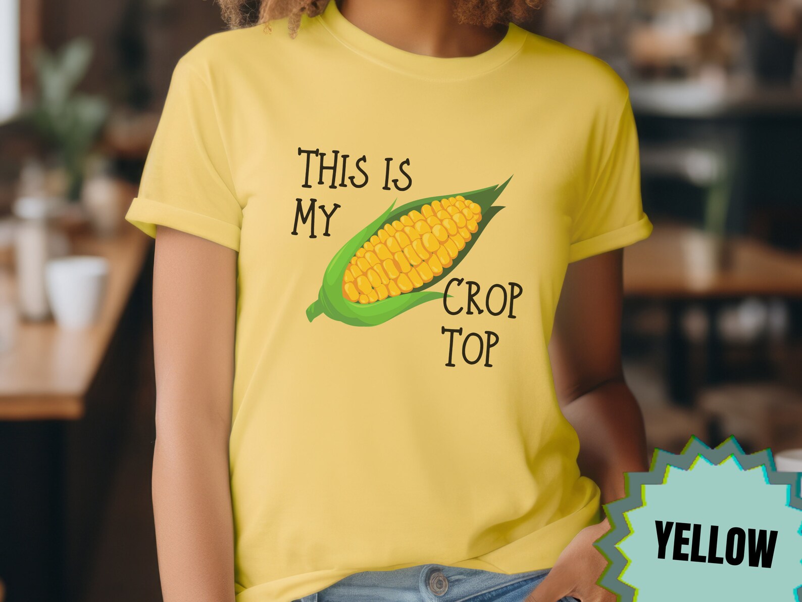 Retro Crop Top Corn Tshirt Funny Farming Shirt for Homesteader Gift ...