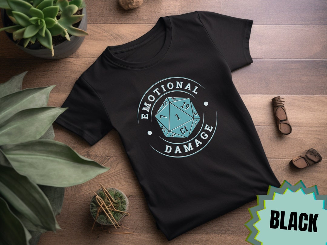 Emotional Damage Critical Fail Tshirt Crit Fail Dnd DM Shirt Gift Dnd ...