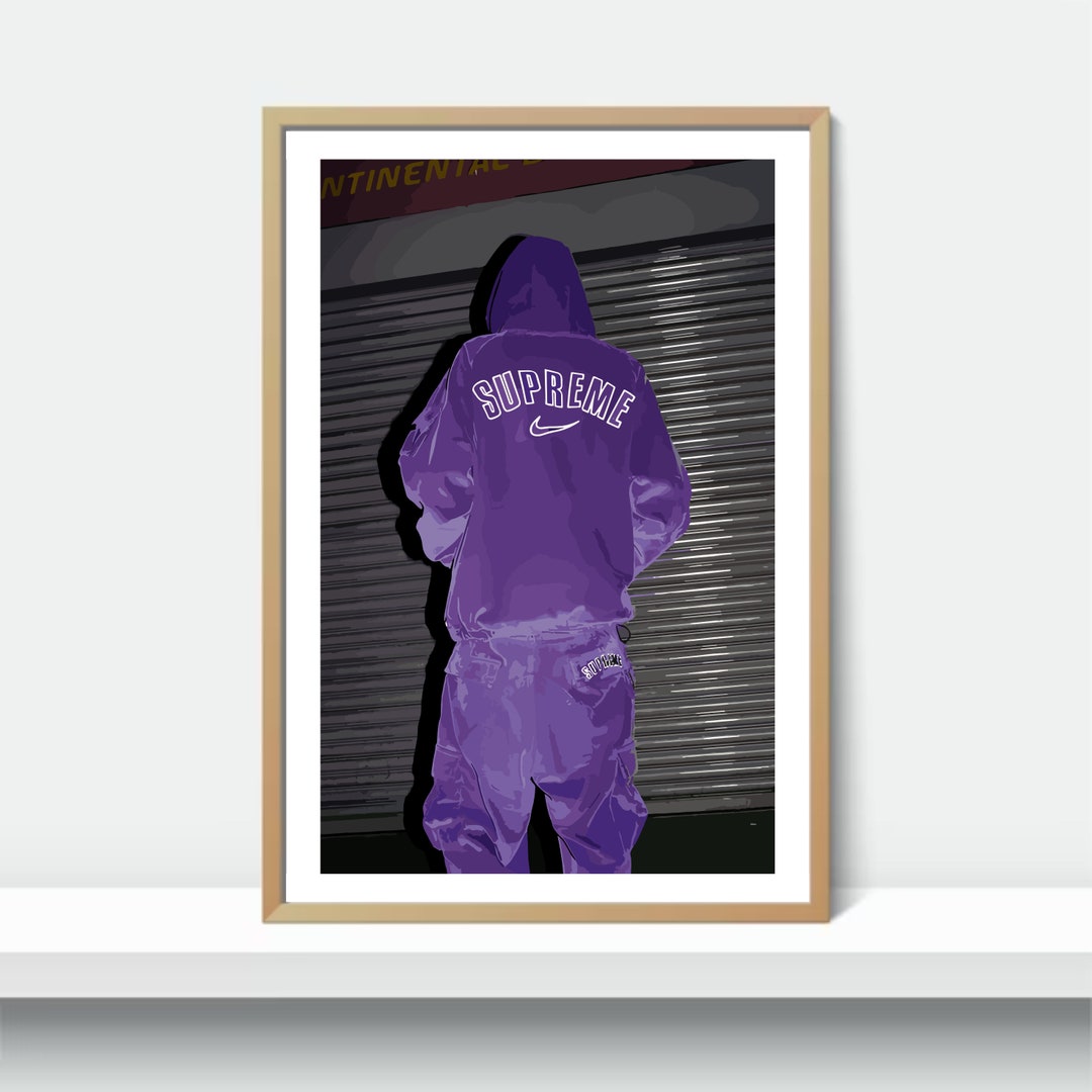 Supreme 'trackie' Digital Print - Etsy