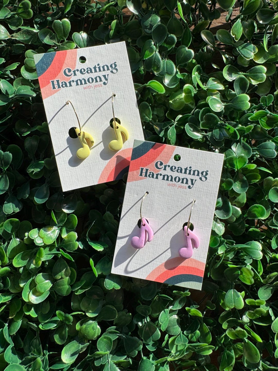 Mini Eighth Note Hoop Dangle Earrings | Music Teacher Earrings ...
