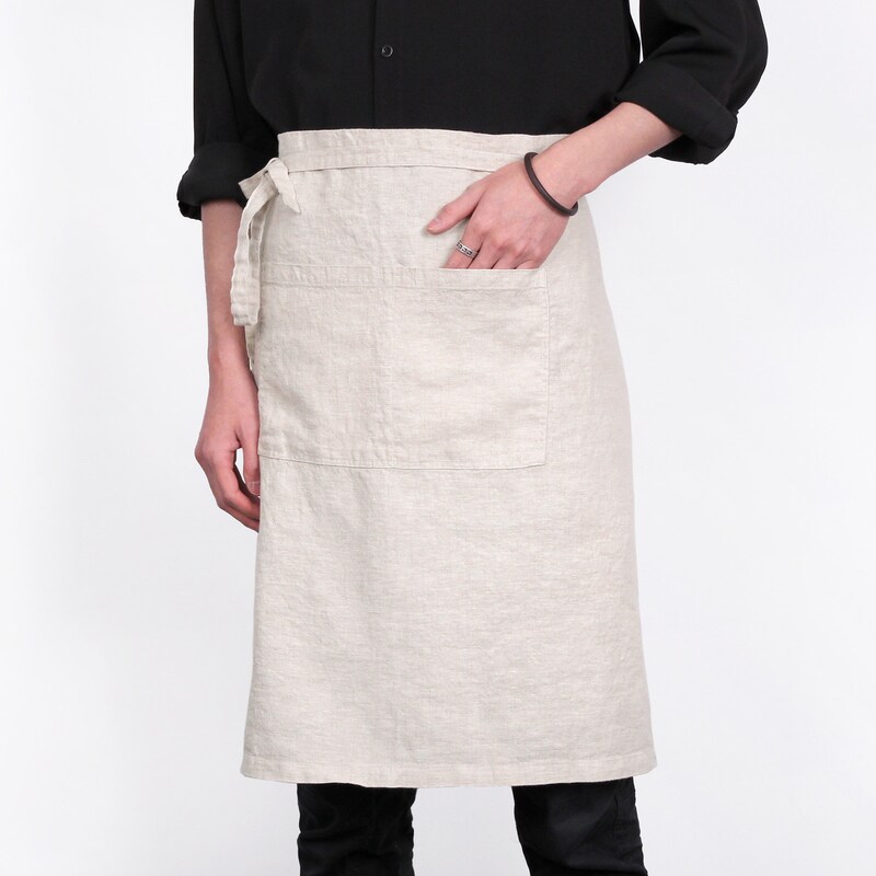 Natural Linen Apron - Etsy