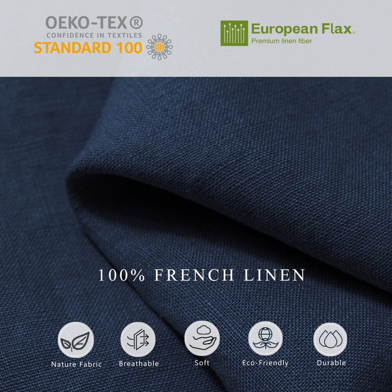 100% Pure French Linen Table Runner - Elegant Design for Dining ...