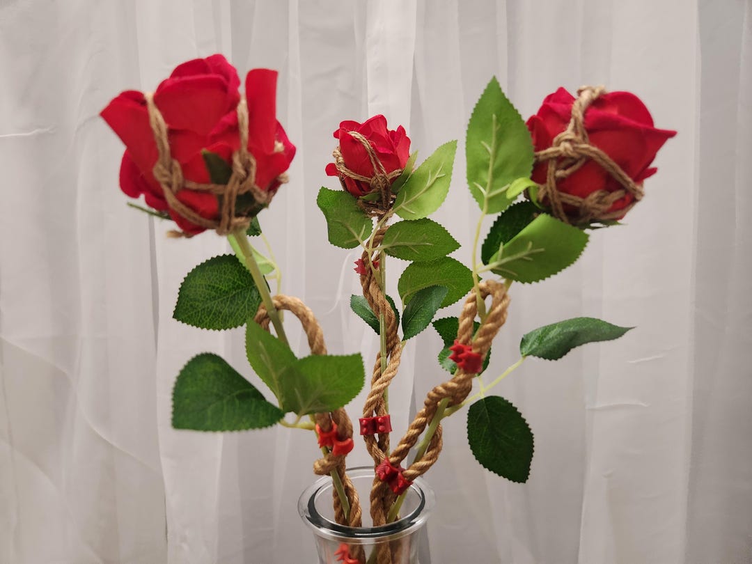 Shibari Roses With Rope Thorns - Etsy