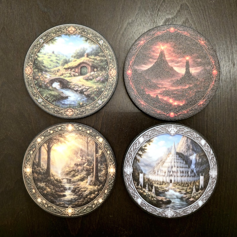 Coaster Lord of the Ring - Etsy
