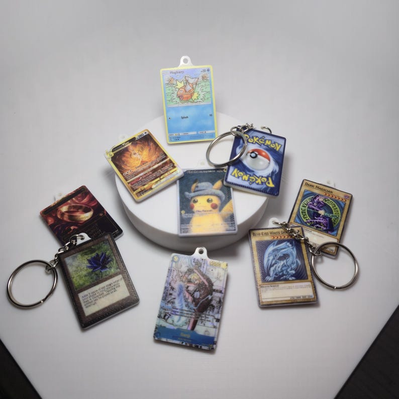 Mini TCG Card Keychain – 3D Printed Pokémon, MTG, Yu-gi-oh, One Piece ...