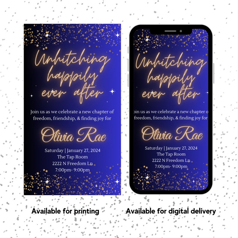 Divorce Party Invitation Celebrate Freedom Party for Separation Bash ...