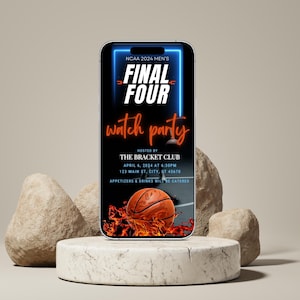 March Madness Final Four Invitation Basketball Theme Party March ...