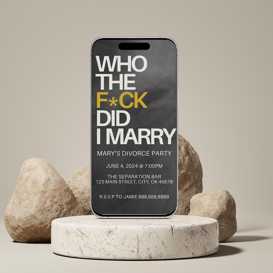 Funny Divorce Party Invitation | Break up Party Invite | Divorce Card ...