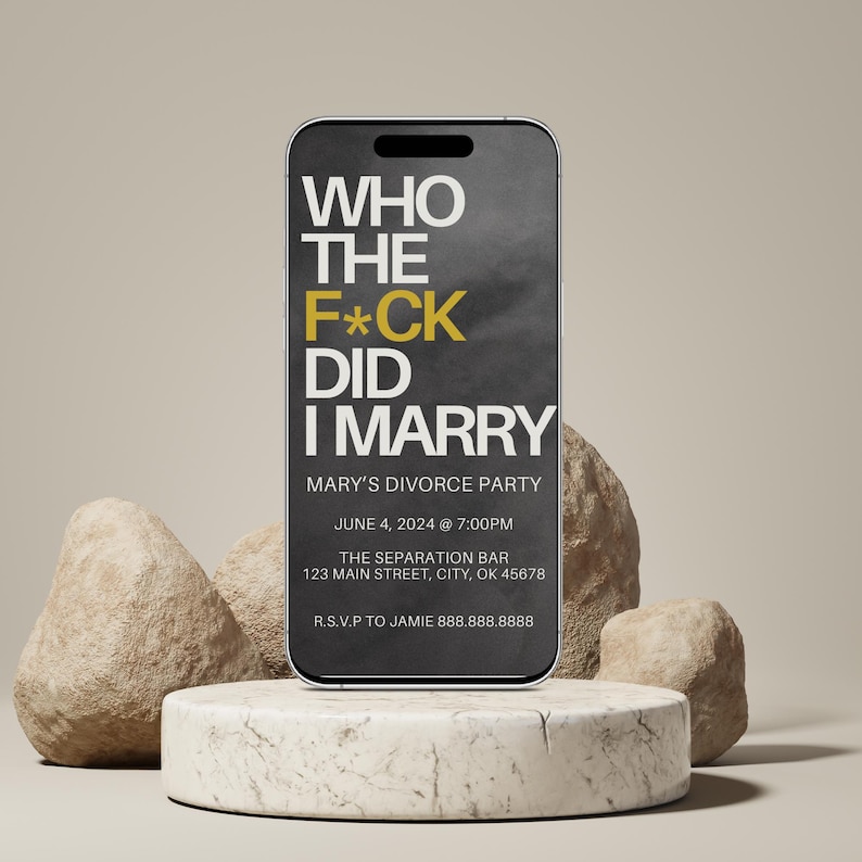 Funny Divorce Party Invitation | Break up Party Invite | Divorce Card ...