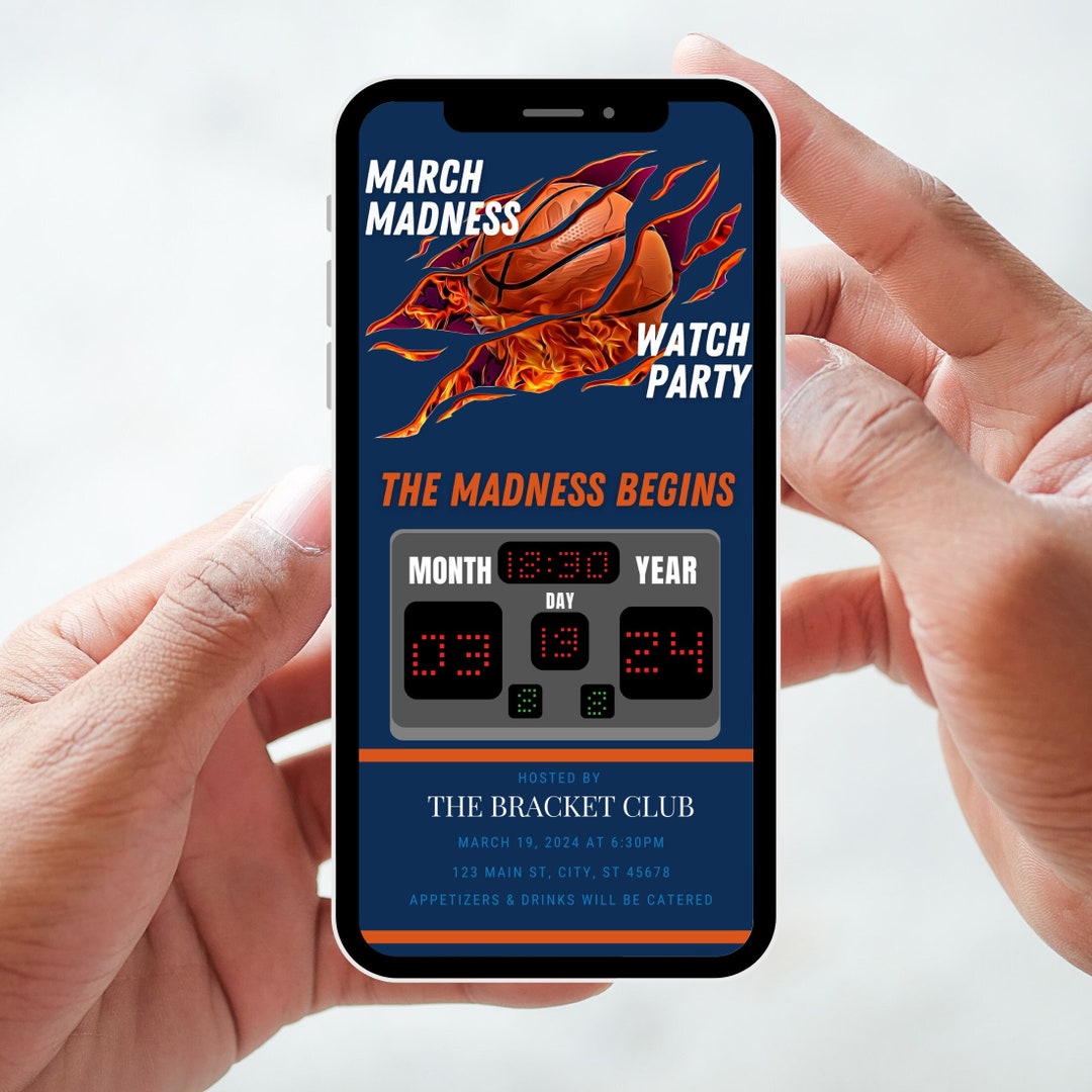 March Madness Invitation Email Basketball Theme Party March Madness ...