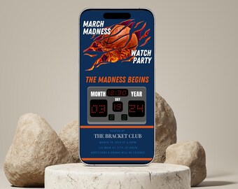March Madness Final Four Invitation Basketball Theme Party March ...