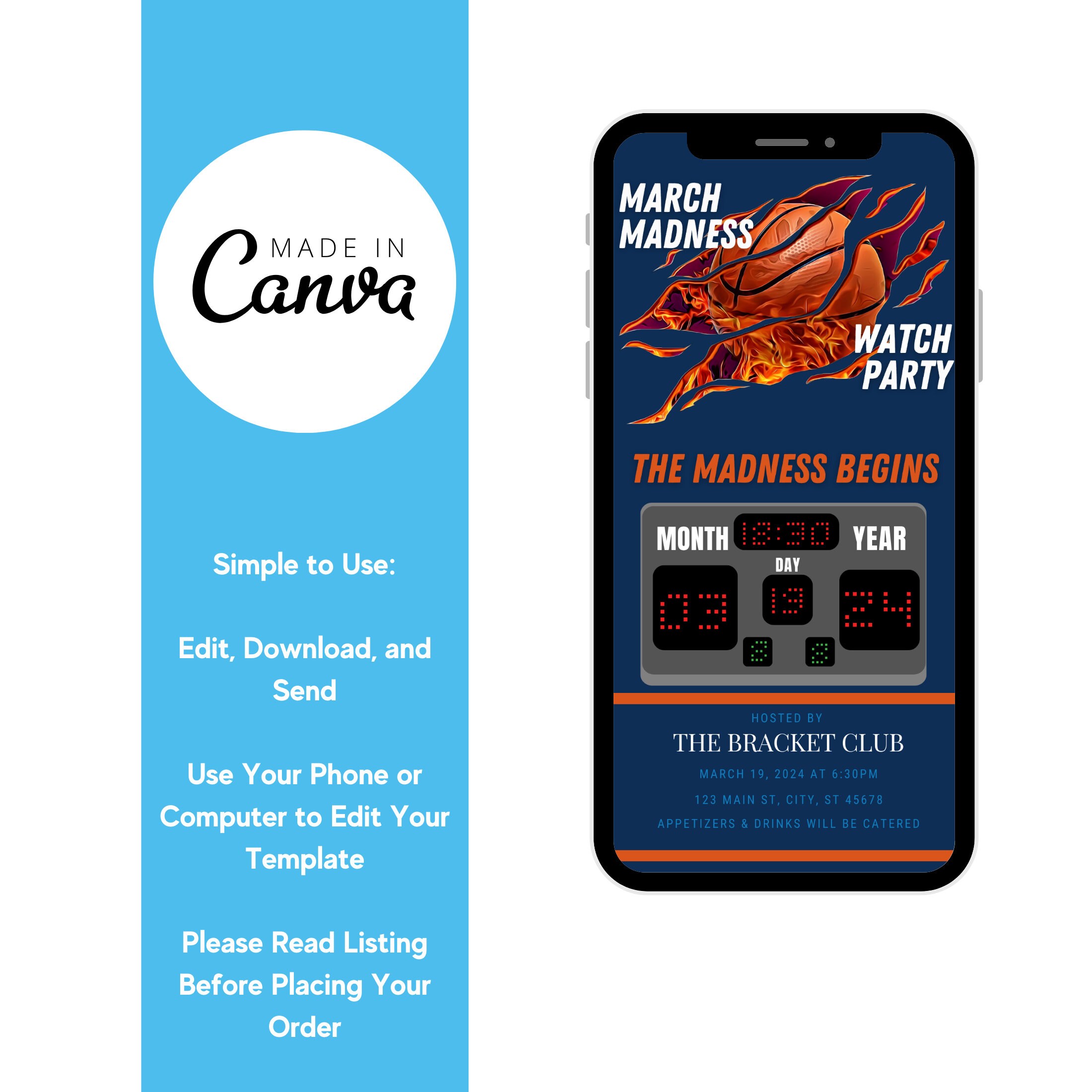 March Madness Invitation Email Basketball Theme Party March Madness ...