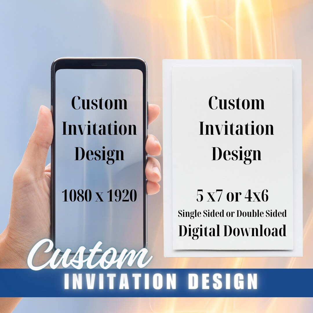 Custom Invitation for Birthday Party Invite Create Your Own Invite ...