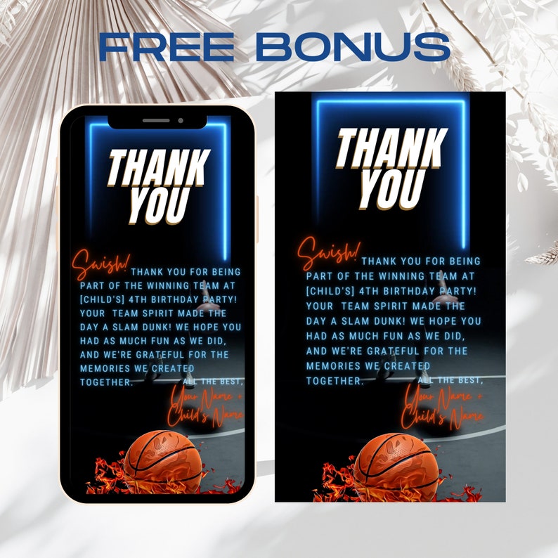 Finally Four Basketball Birthday Invitation Template | Basketball Theme ...