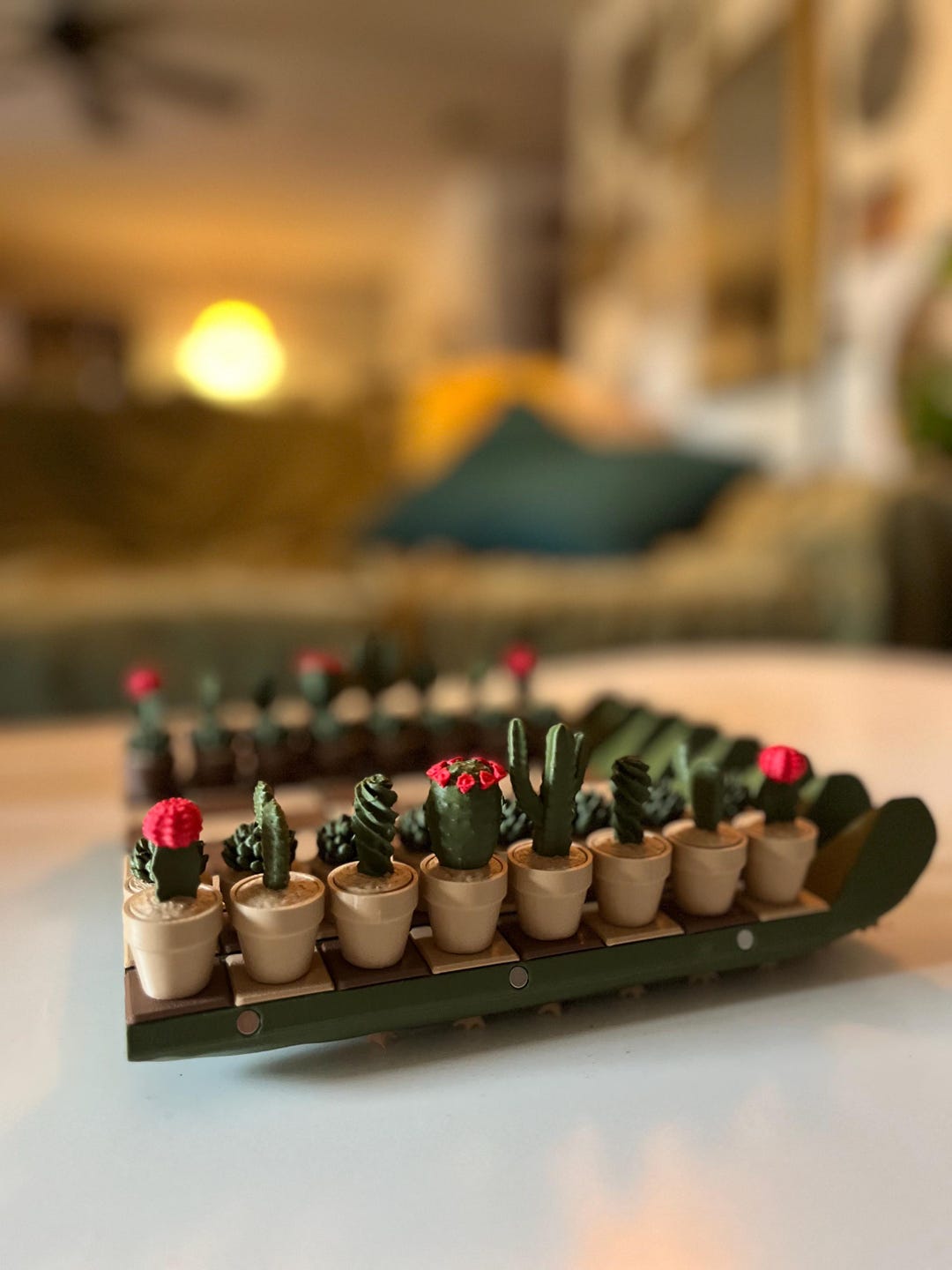Cacti Chess | Magnetic Roll-up Travel Chess Set - Etsy