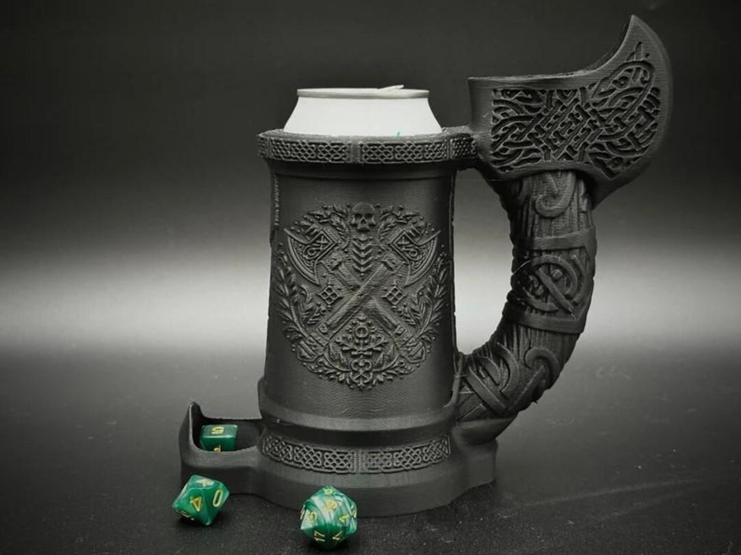 Unpainted Axe Handle Can Coozy Dice Tower Dungeons and Dragons Dnd ...