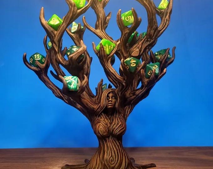 Forest Themed Dice-o-rama Dice Holder and Display, Tree Trunk, Fairy ...