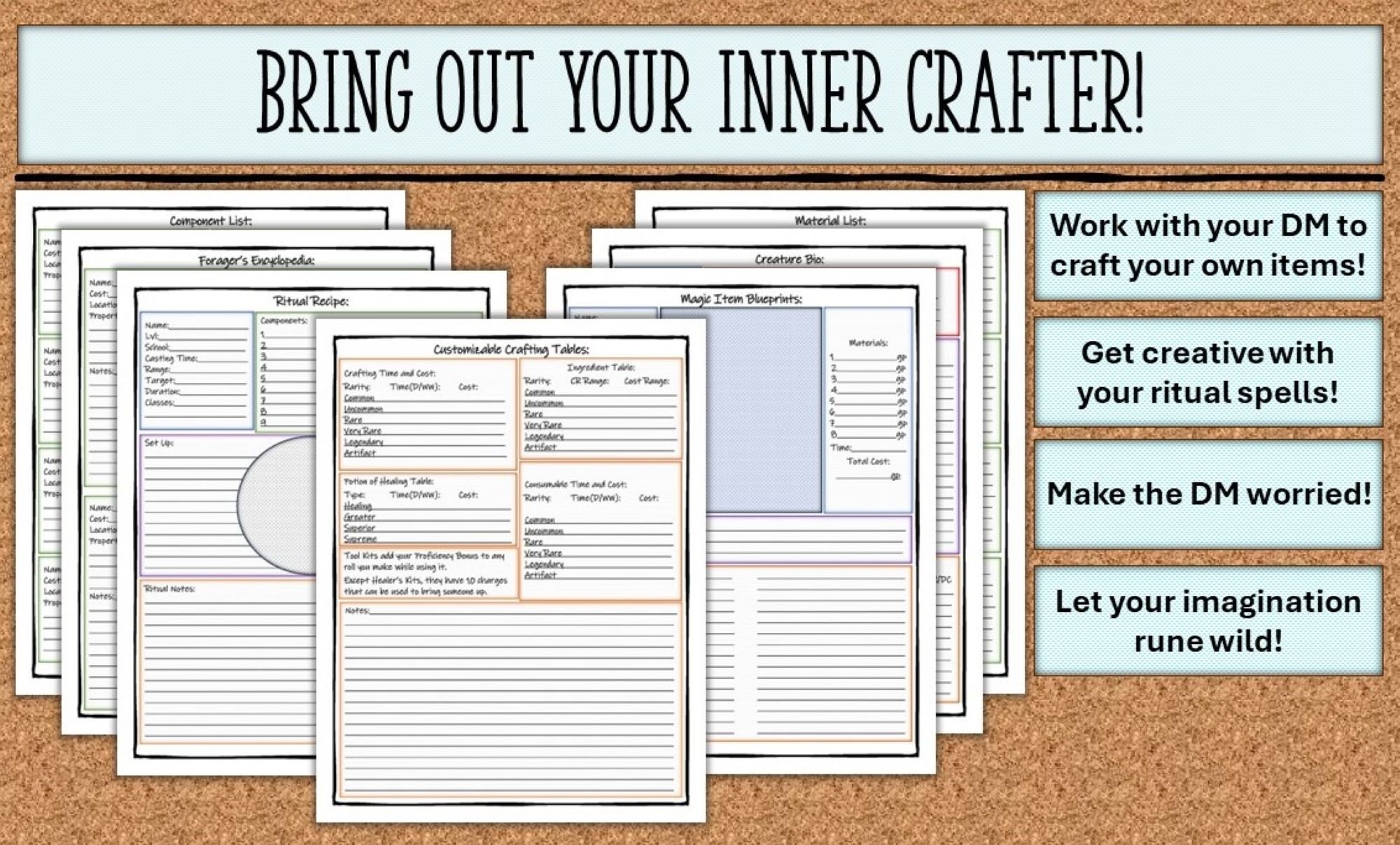 Printable Customizable DND Character Journal - Etsy