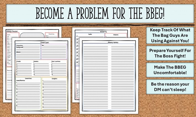 Printable Customizable DND Character Journal - Etsy