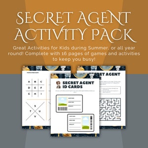 Secret Agent Activity Pack | Spy-themed Kids Printables | Family Fun ...