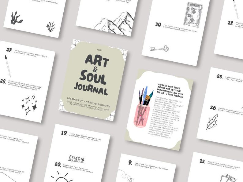 Art & Soul Journal | 365 Daily Drawing Prompts for Mindfulness ...