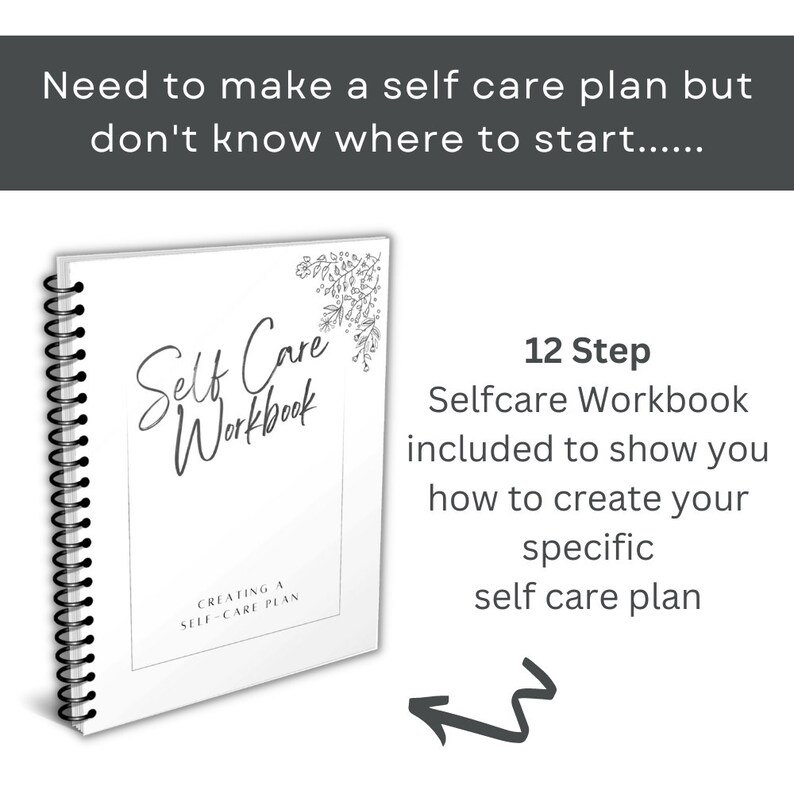 Self-care Workbook & Planner | Printable Wellness Journal | Digital ...