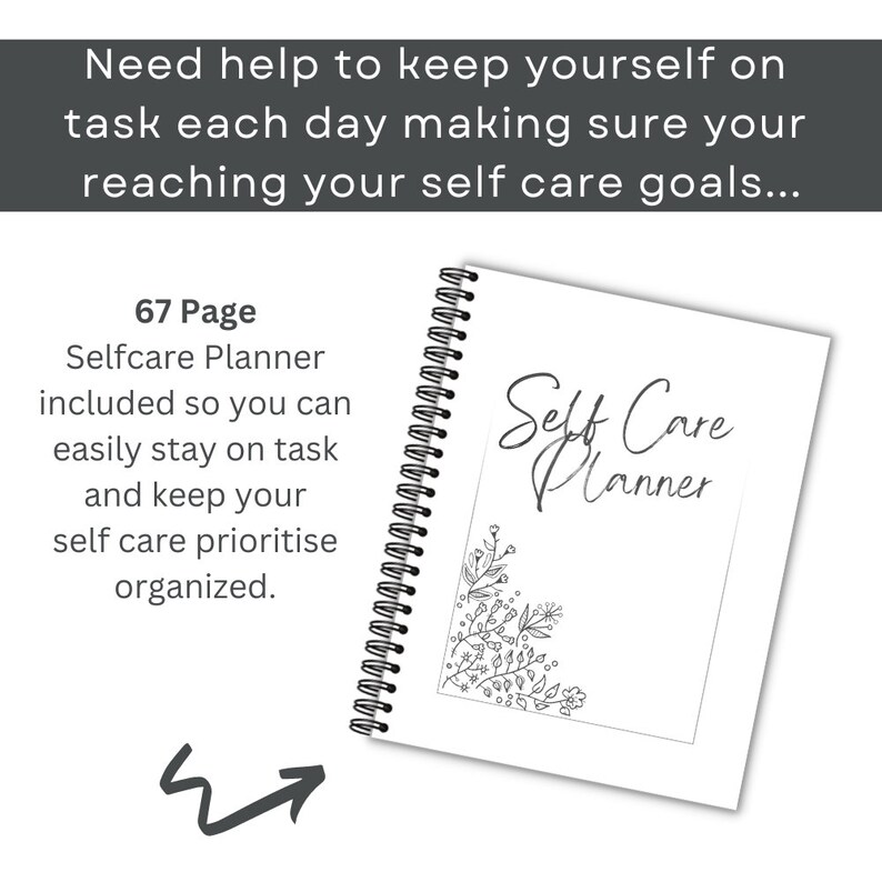 Self-care Workbook & Planner | Printable Wellness Journal | Digital ...
