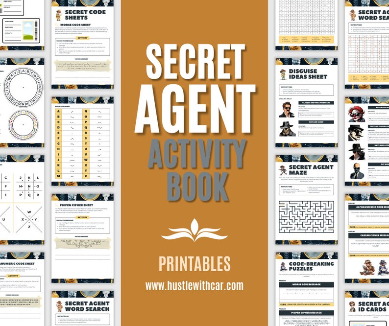 Secret Agent Activity Pack Printables Digital Download Summer ...