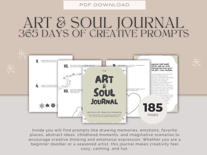 Art & Soul Journal | 365 Daily Drawing Prompts for Mindfulness ...