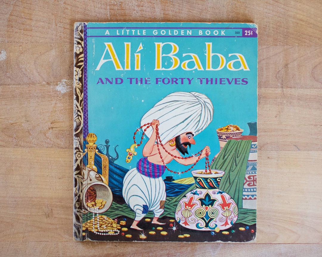 Ali Baba and the Forty Thieves, A Little Golden Book, Vintage 1958 ...