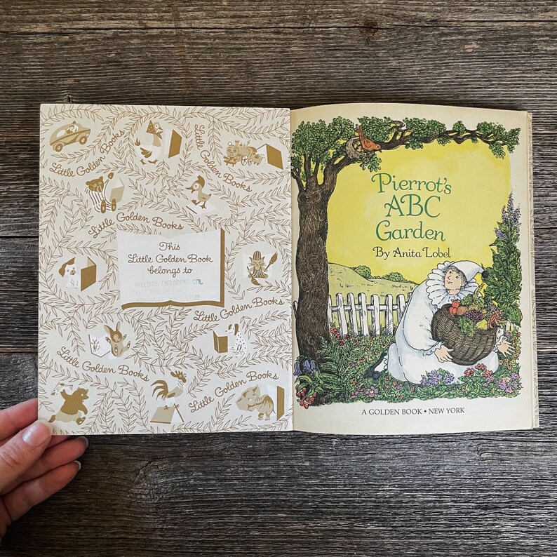 Pierrot’s ABC Garden, A Little Golden Book by Anita Lobel Copyright ...
