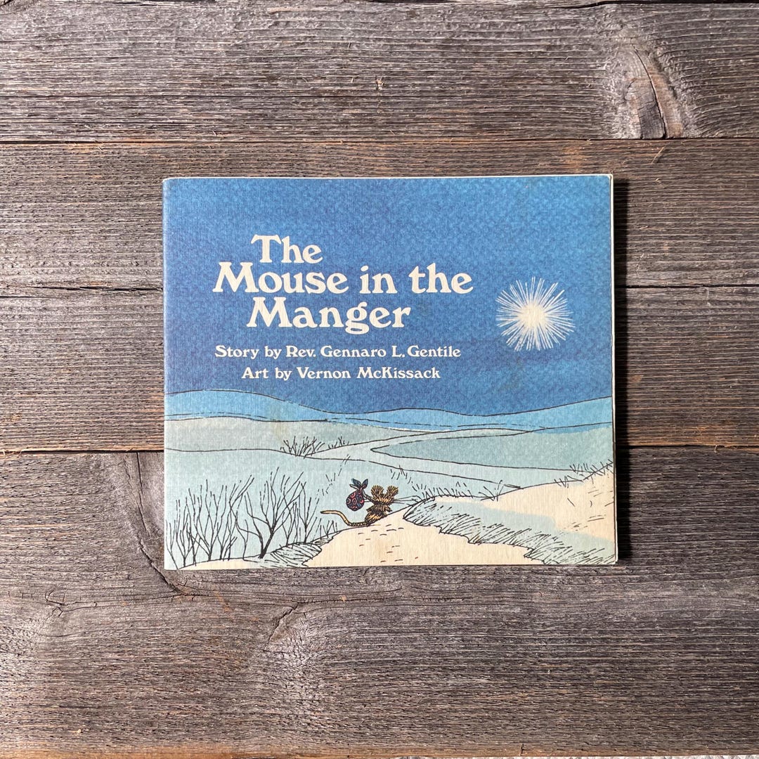 The Mouse in the Manger Vintage 1978 Paperback Picture Book Story by ...