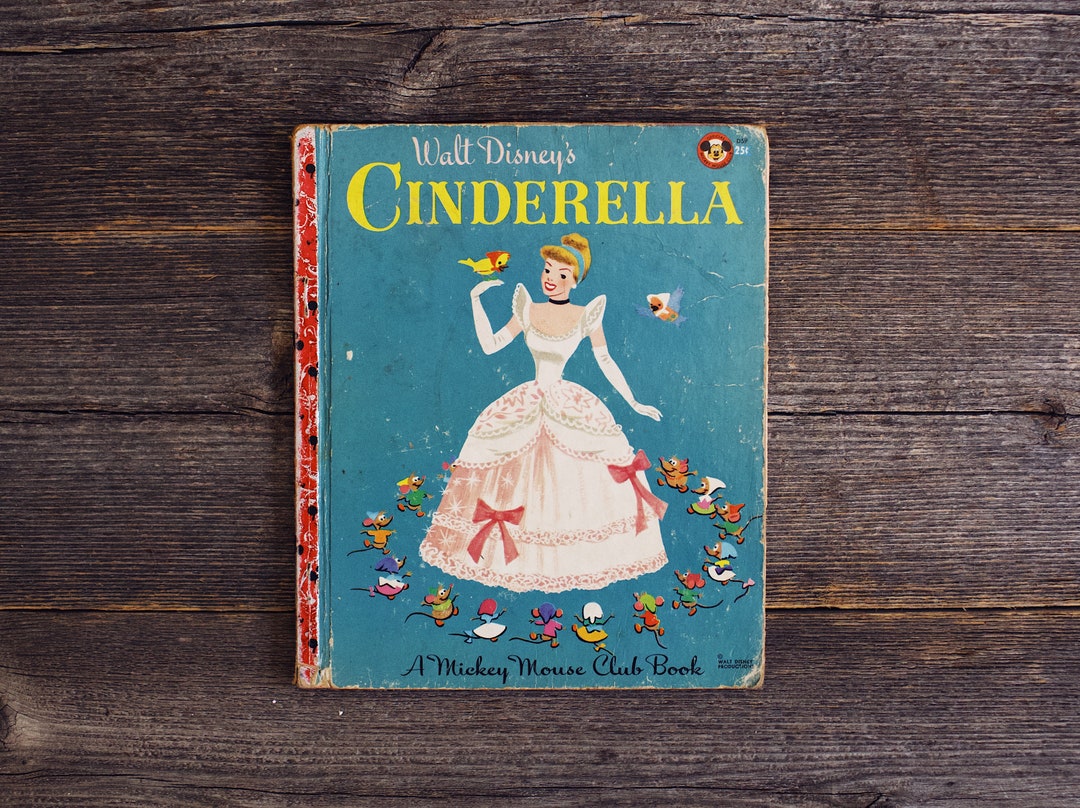 Walt Disneys Cinderella, A Mickey Mouse Club Book, Vintage 1950 ...