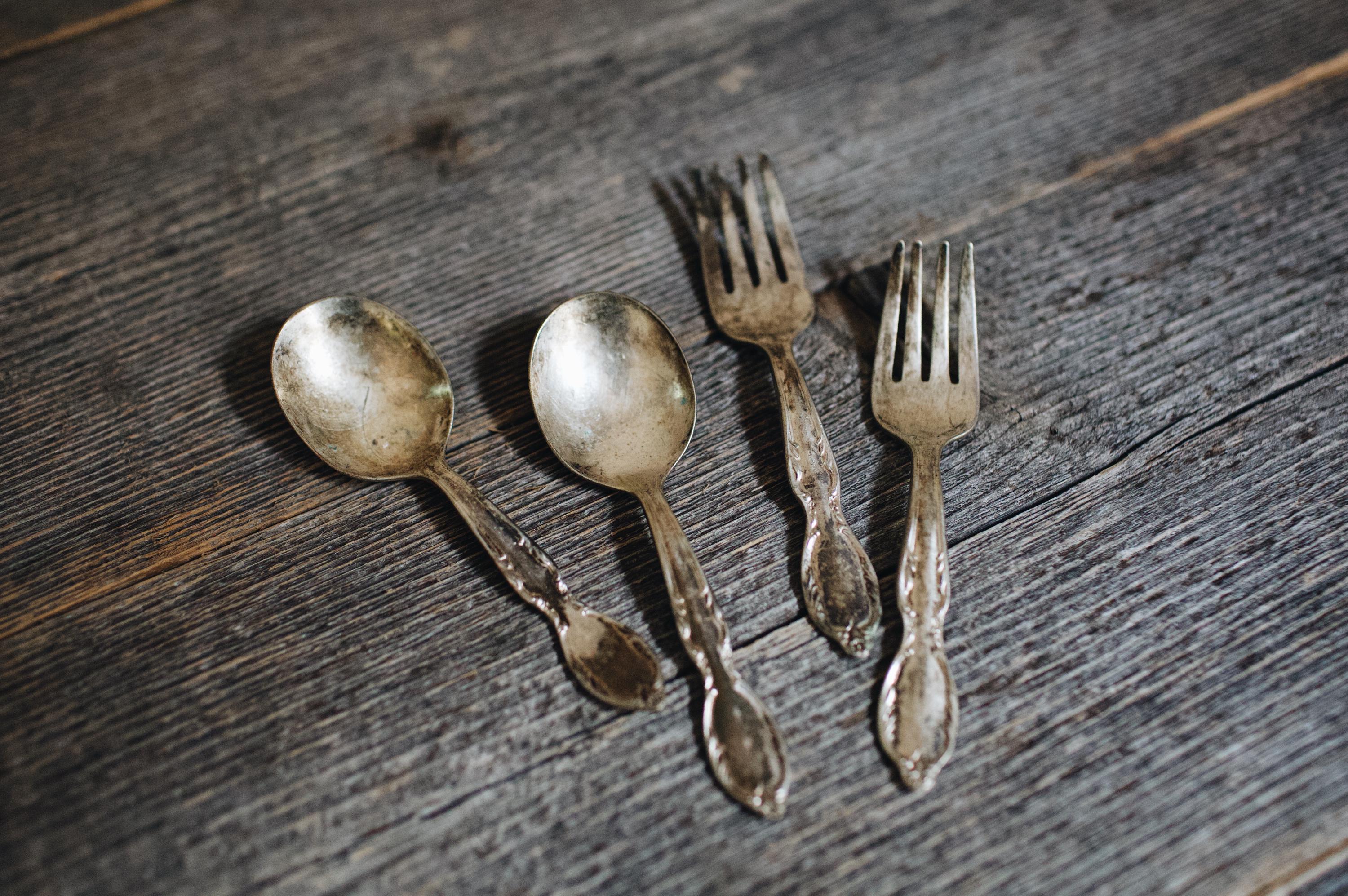 Set of 4 Original Rogers & Bro. Extra Plate Baby Forks and Spoons ...