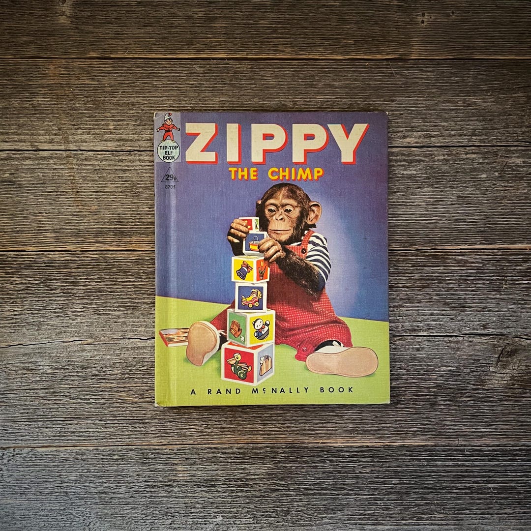Vintage 1953 zippy the Chimp Tip Top Elf Book by Lee Ecuyer Photographs ...