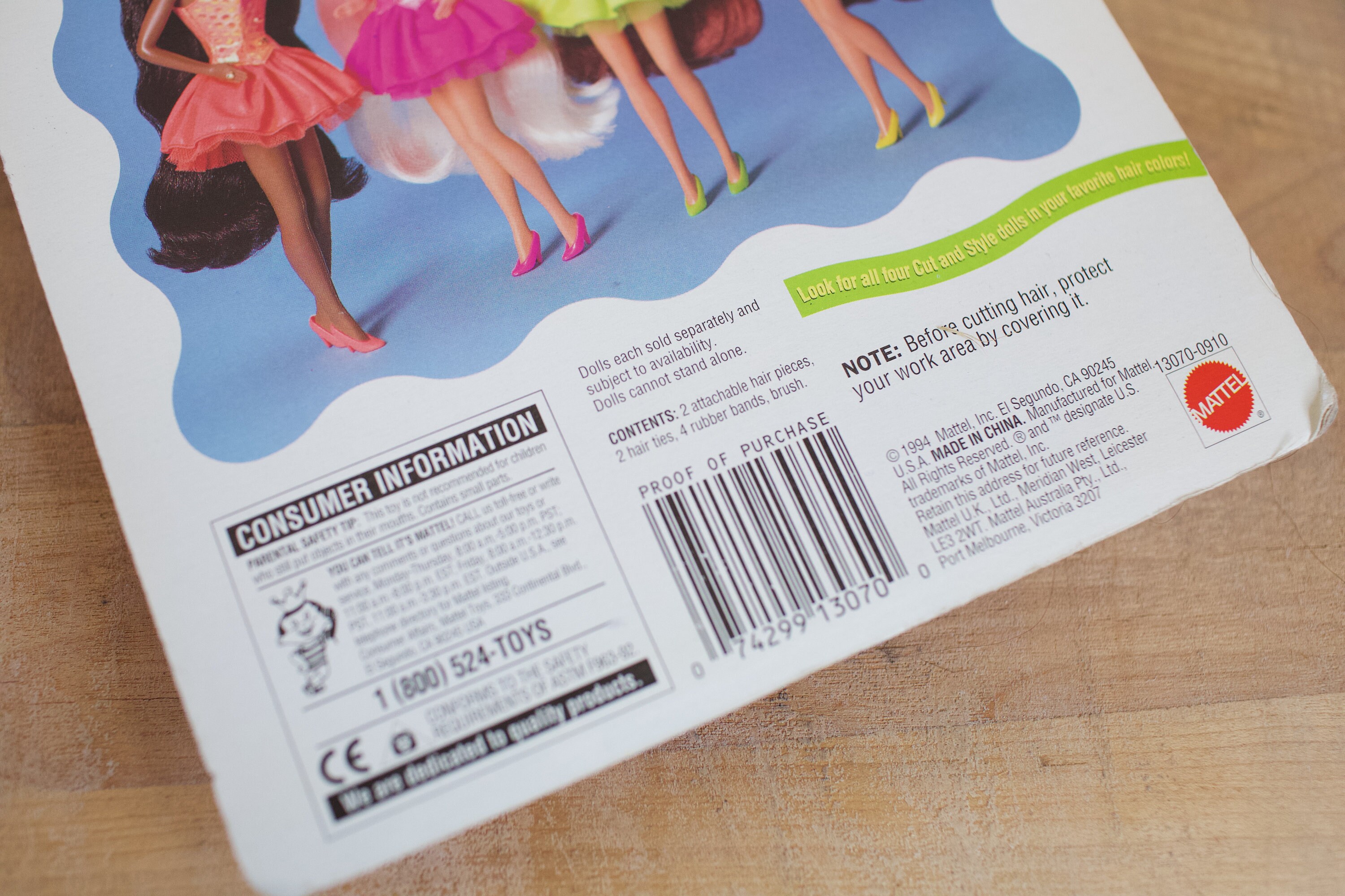 Barbie Cut and Style Attachable Hair Refills in Unopened Original 1994 ...