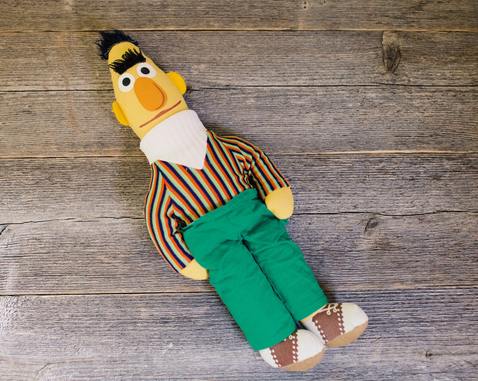 Vintage 1970s Knickerbocker Toy Company 15 Plush Bert From Sesame ...