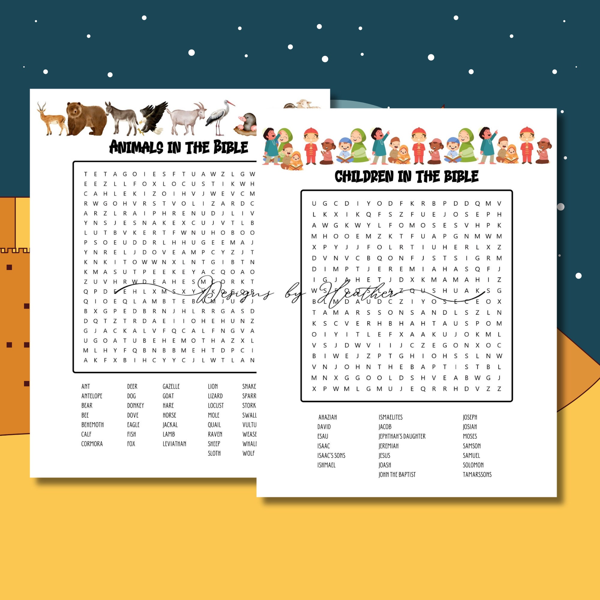 Kids Bible Printables, Children's Wordsearch, Religious Printables ...