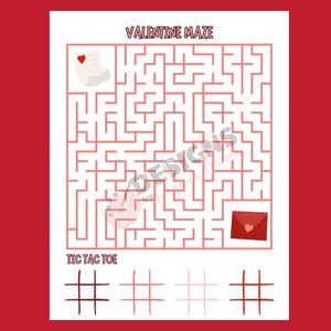 Valentine Activity Pages, Valentine’s Day Activity Pages, V-day ...