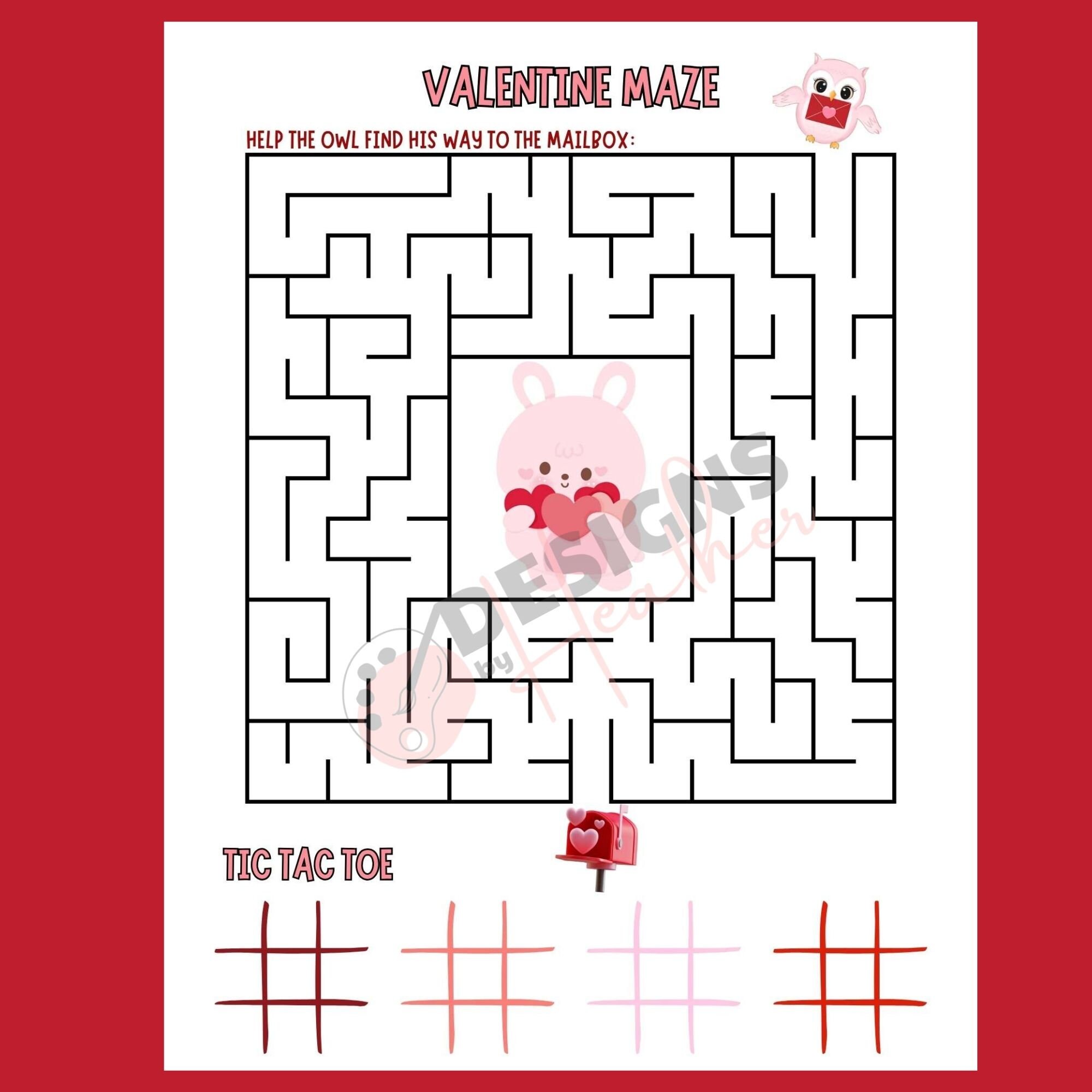 Valentine Activity Pages, Valentines Day Activity Pages, V-day ...