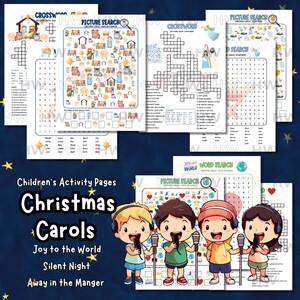 Christmas Children’s Activity Pages, Snowman Activity Pages, Nativity ...