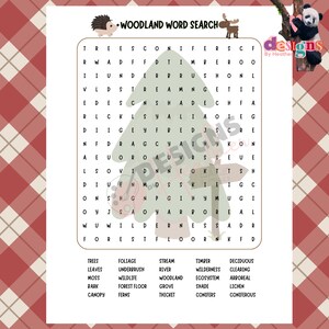 Woodland Animals Activity Pages, Printable Activity Pages, Wood Animals ...