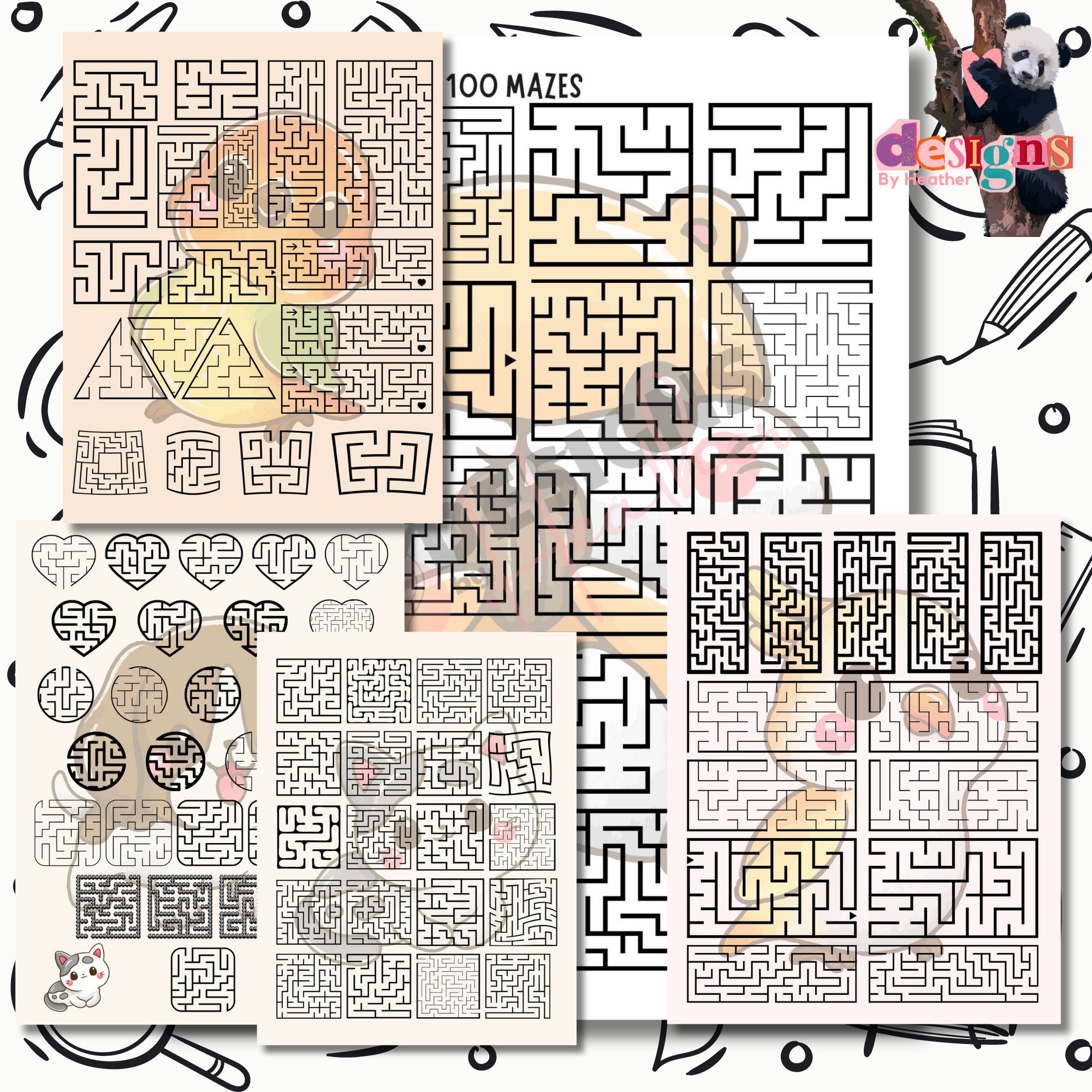 100 Days of School Activity Pages, Teacher Printables, Kids Instant ...